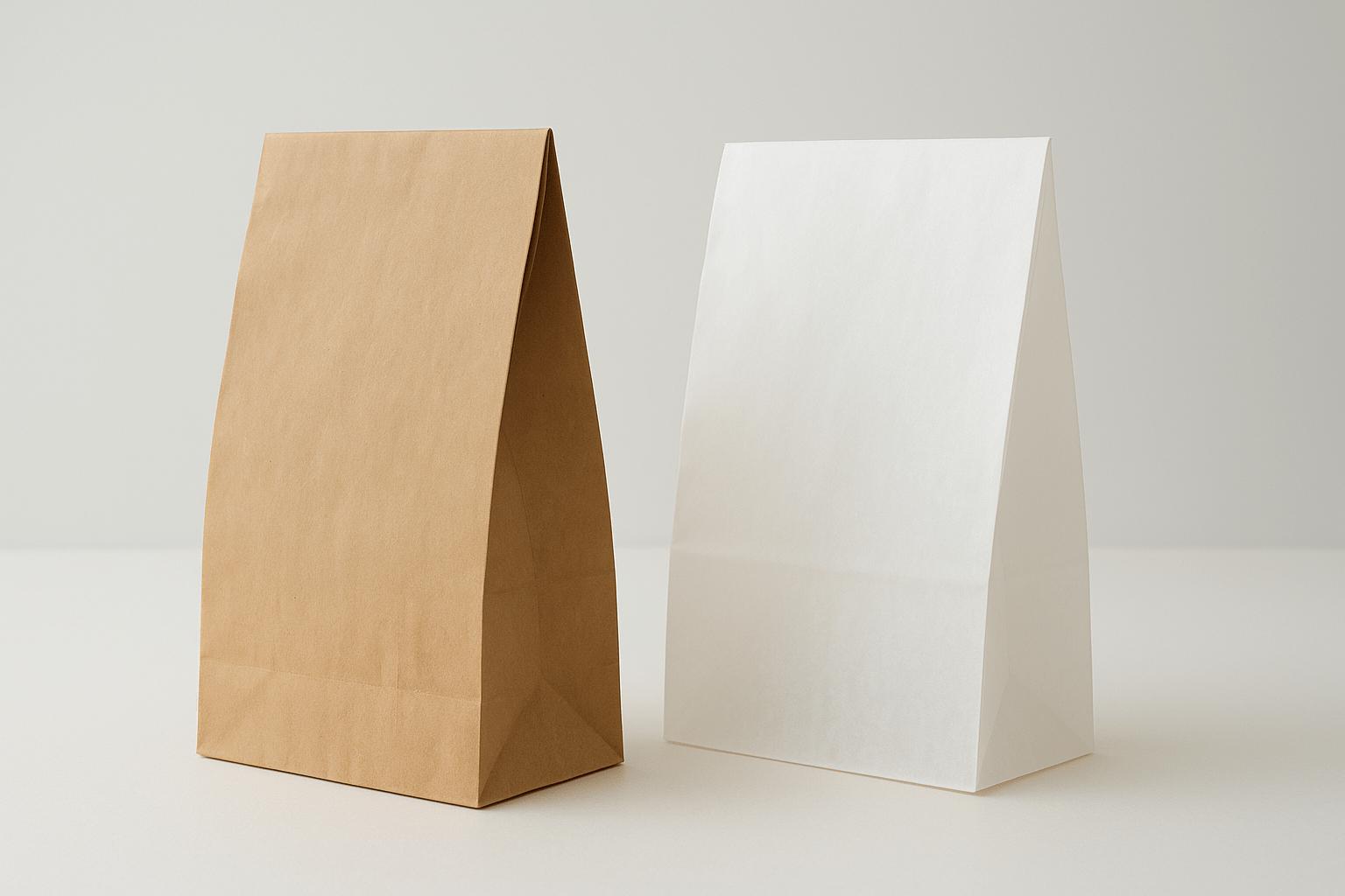 Unique V Bottom Kraft & Butter Paper Bags | Anmol Bags